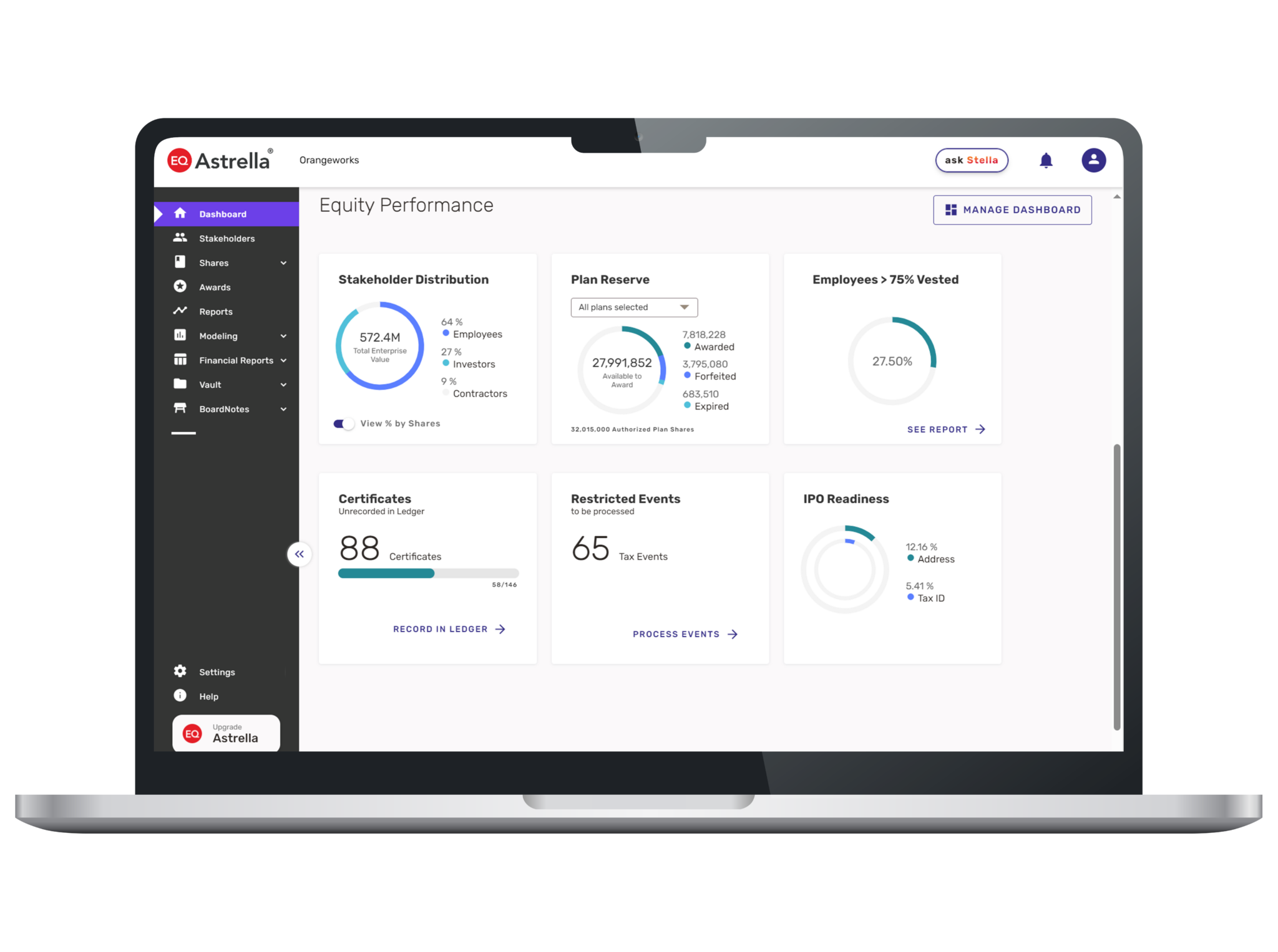 Leading Cap Table Management Software | Astrella by EQ